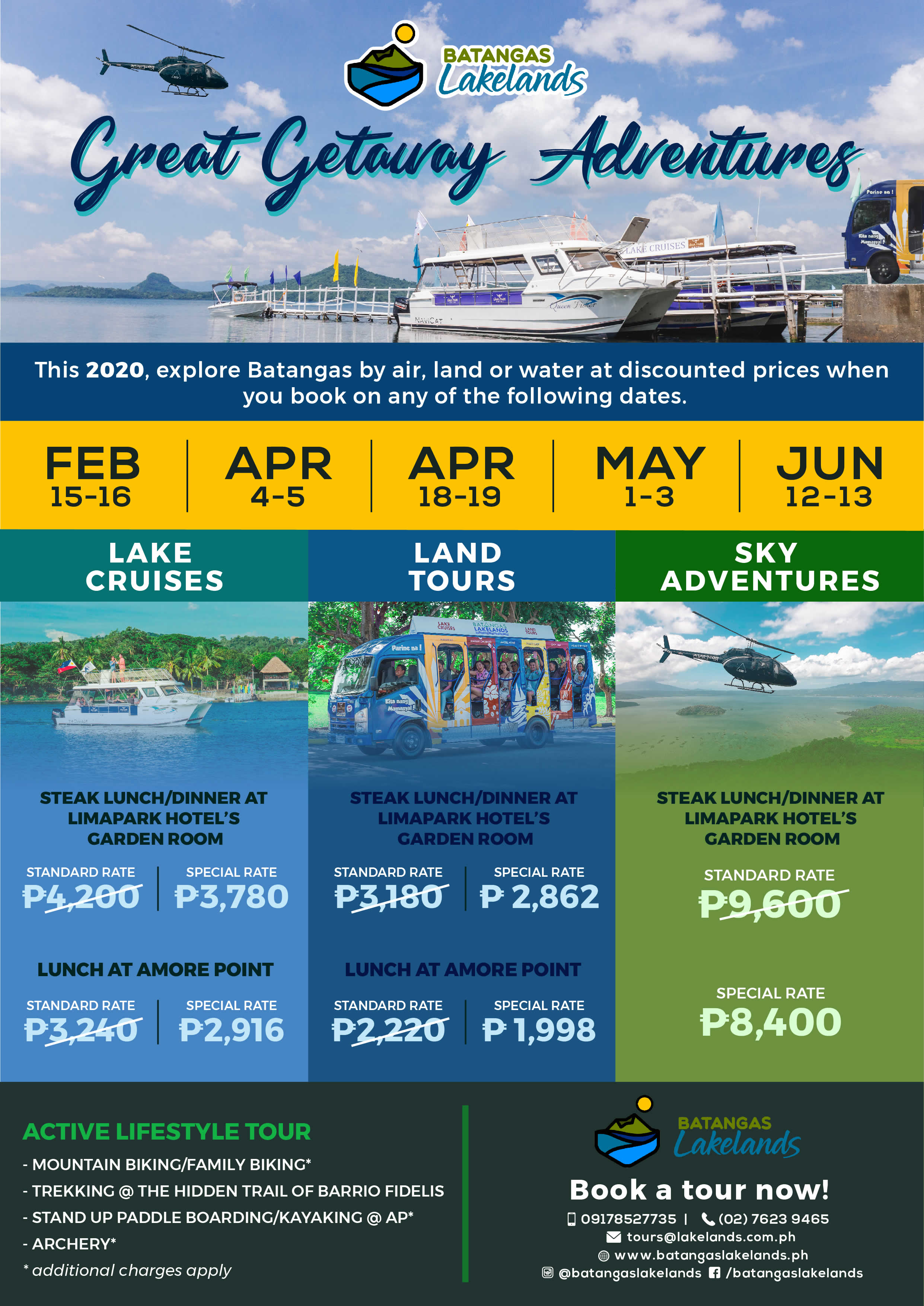 Tour Packages & Promotions - Batangas Lakelands