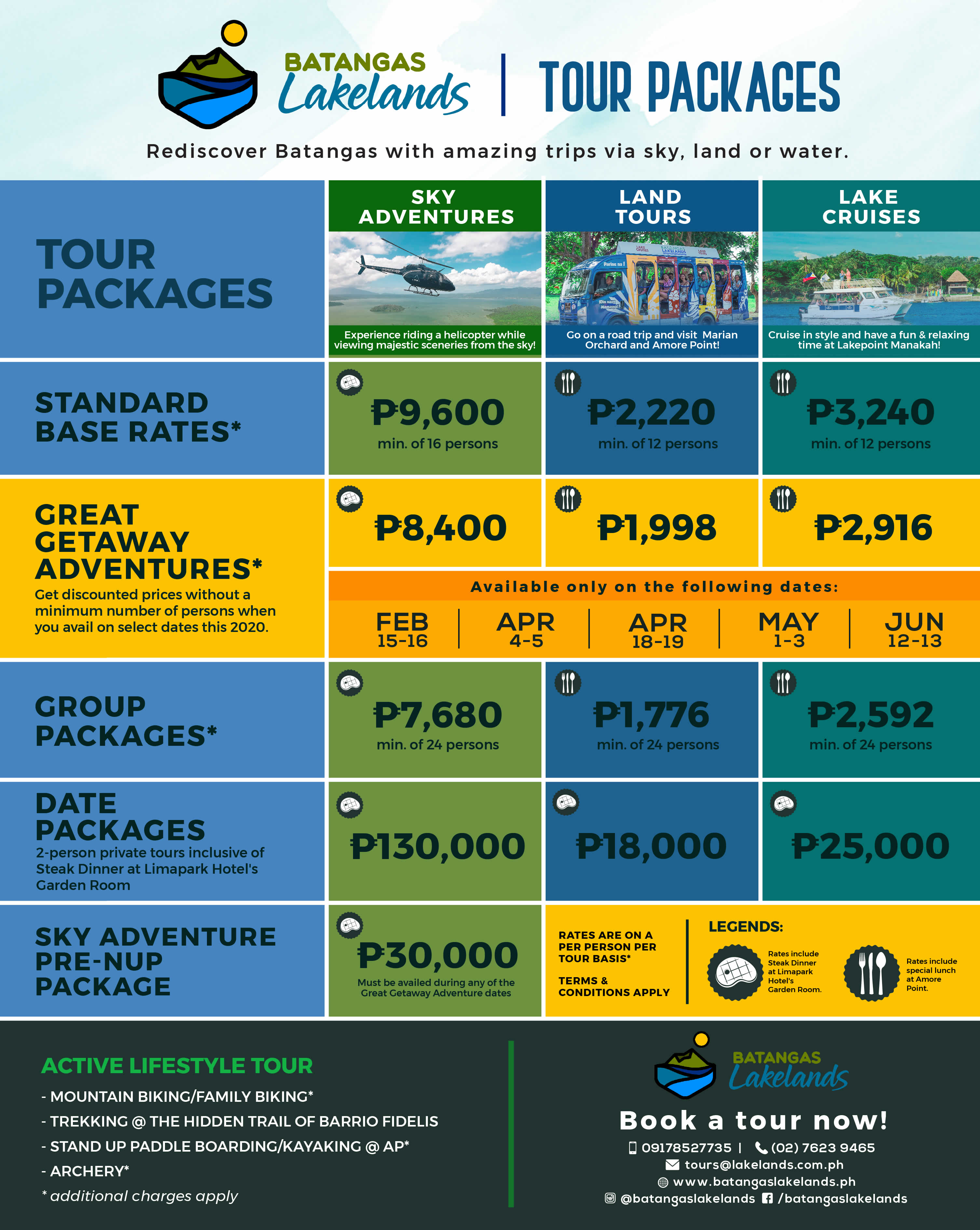 Tour Packages & Promotions - Batangas Lakelands